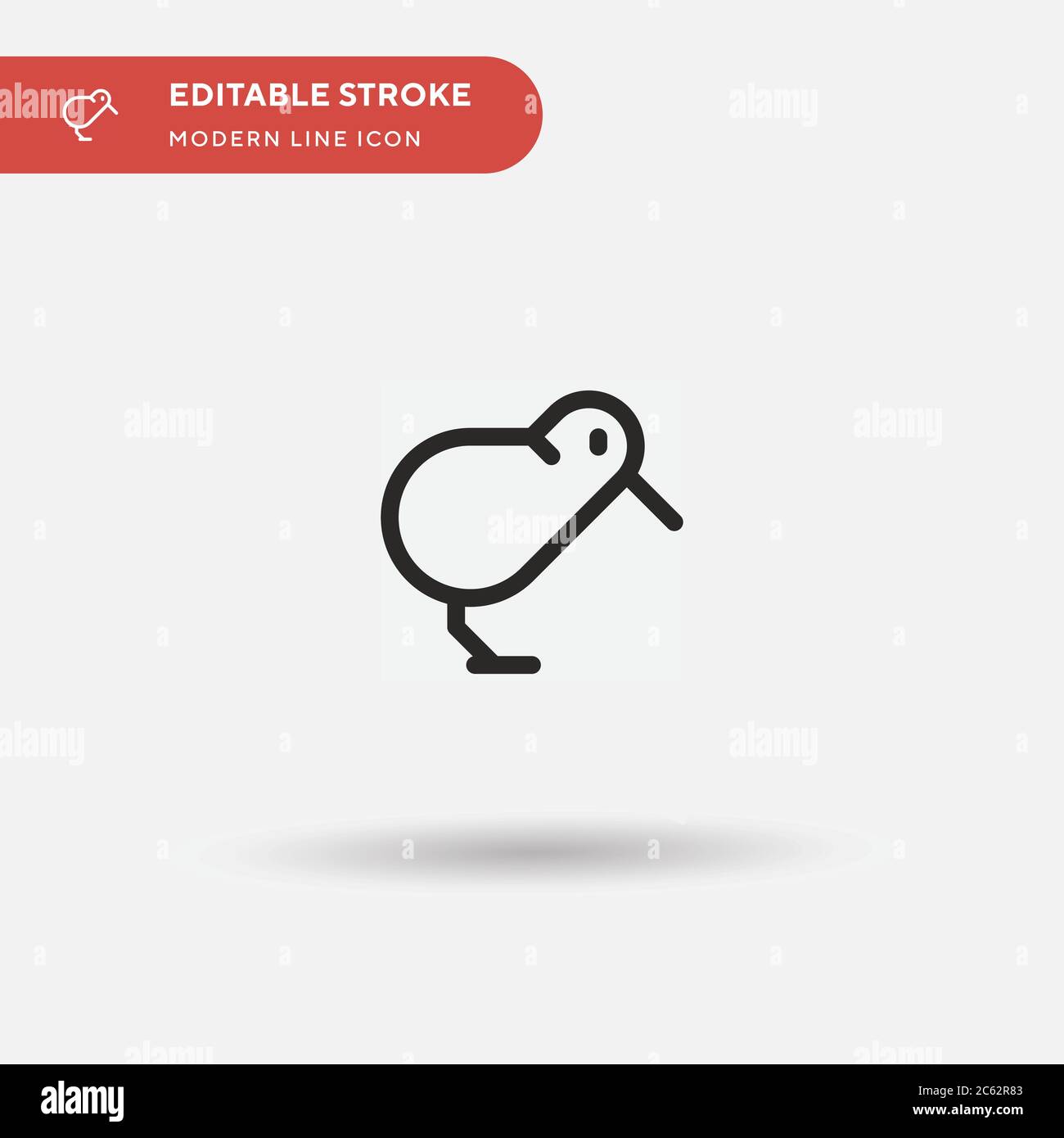 Kiwi Simple vector icon. Illustration symbol design template for web ...