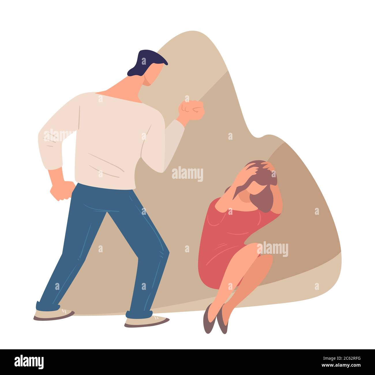 Domestic violence people abuse Cut Out Stock Images & Pictures - Alamy