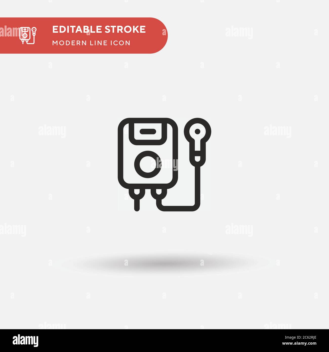 Water Heater Simple vector icon. Illustration symbol design template ...