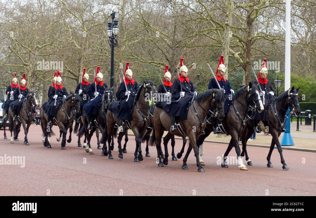 Household Division Blues And Royals Stock Photo - Alamy