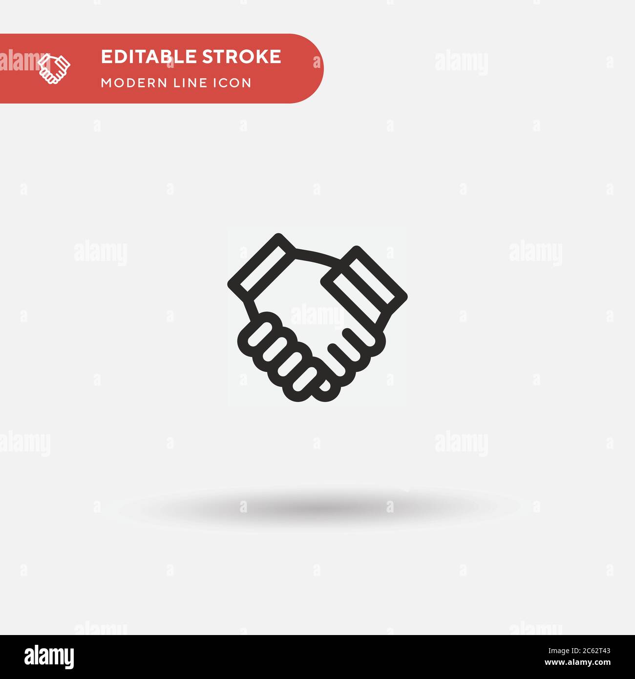 Agreement Simple vector icon. Illustration symbol design template for ...