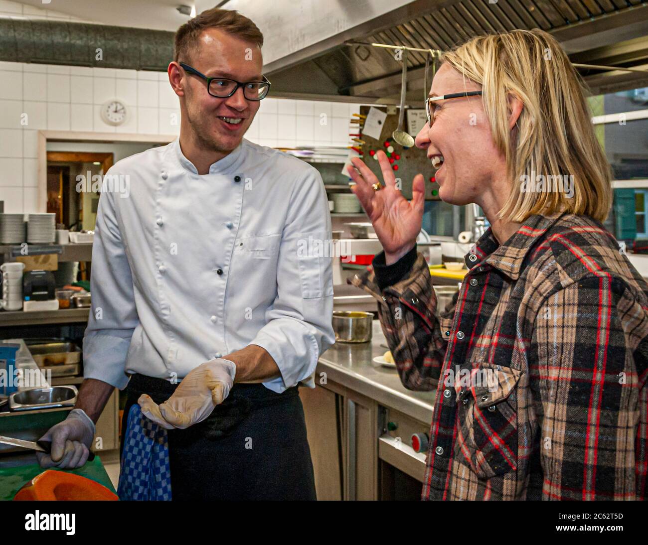 Christian Fleuter reveals his pumpkin secret to journalist Angela Berg ...