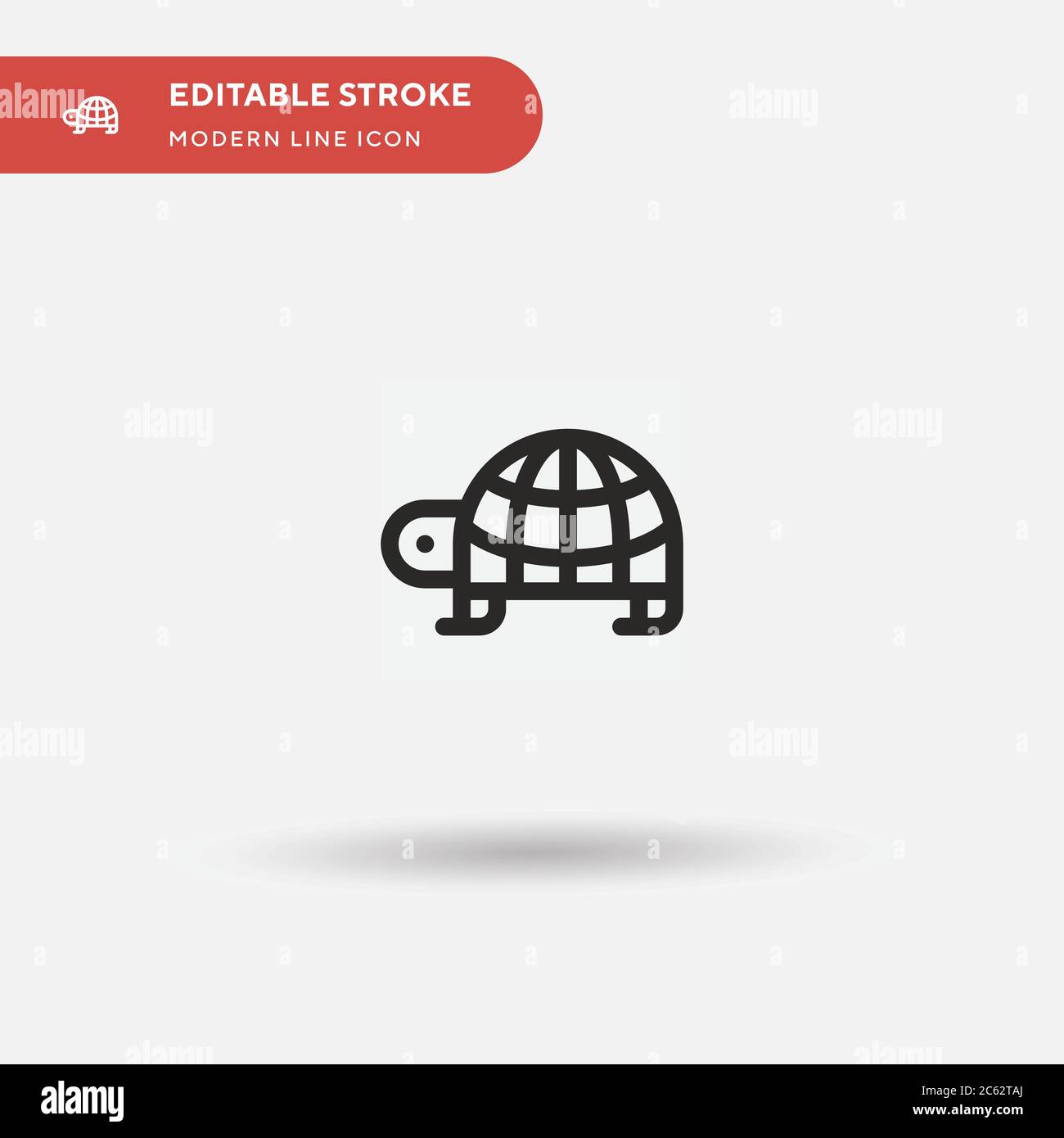 Turtle Simple vector icon. Illustration symbol design template for web ...