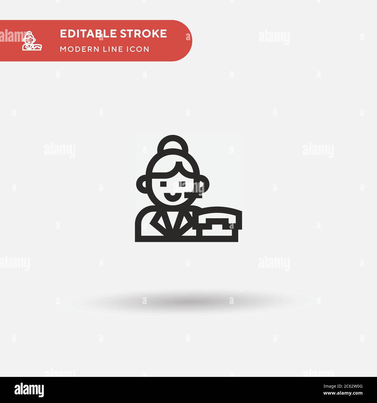 Operator Simple vector icon. Illustration symbol design template for ...