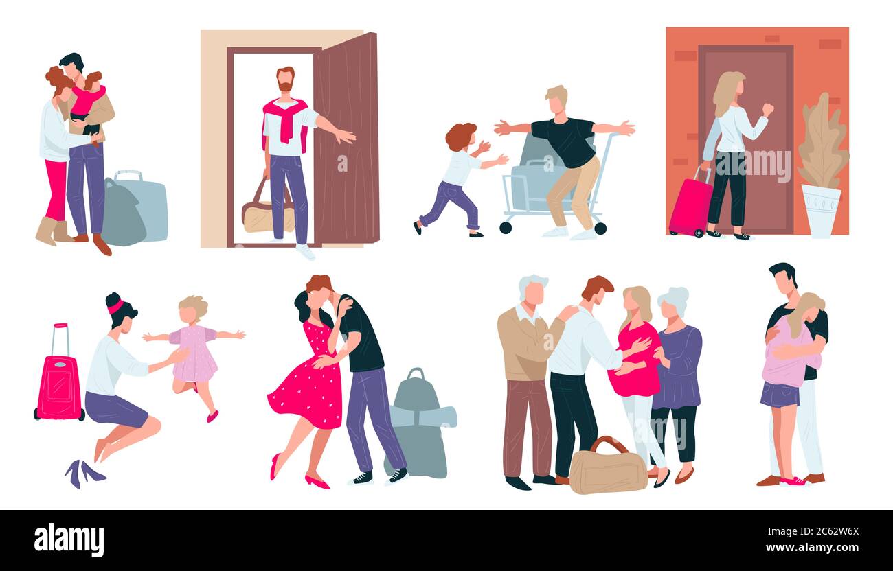 Man Coming Home From Trip High Resolution Stock Photography and Images ...