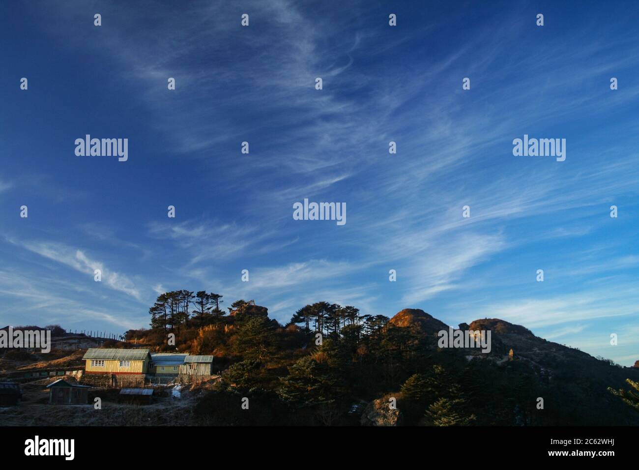 landscape with beautiful blue sky Stock Photo - Alamy