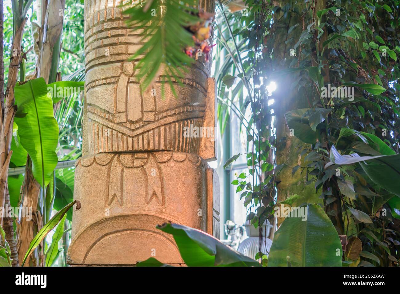 Maya stone face carved in hi-res stock photography and images - Alamy