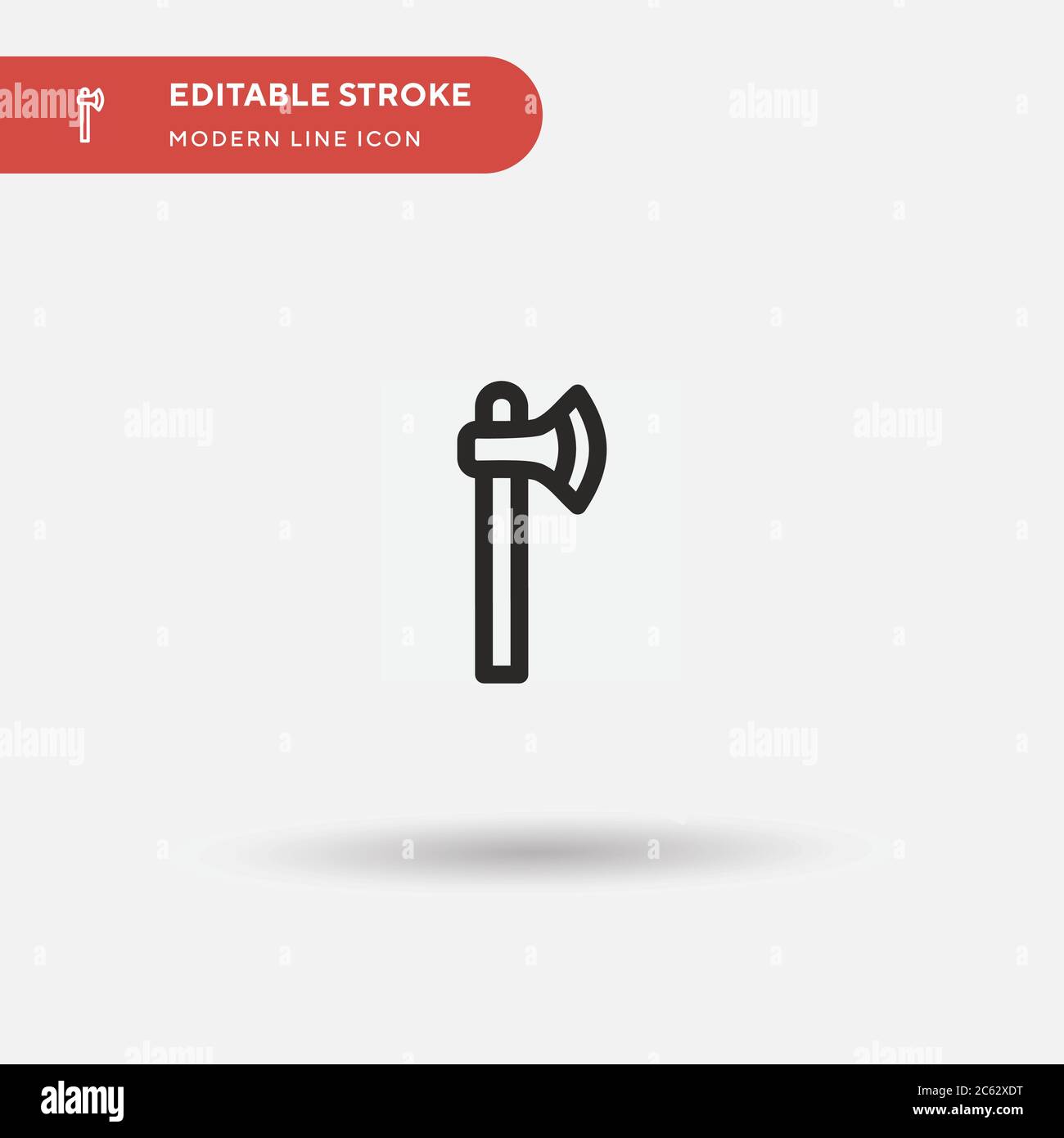 Axe Simple vector icon. Illustration symbol design template for web ...