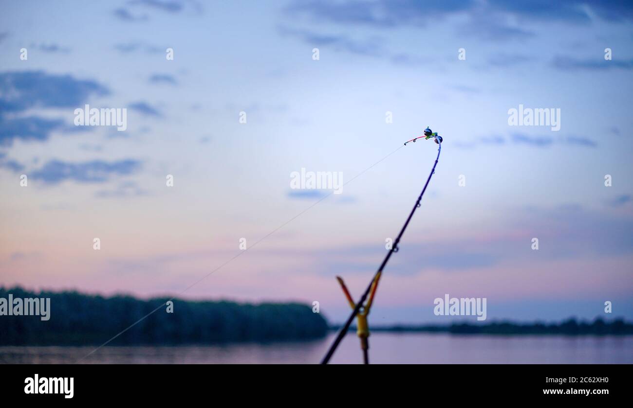 Close up fishing rod river hi-res stock photography and images - Alamy