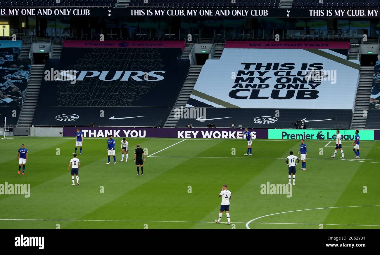 The LED boards display a message of thanks to key workers during the ...