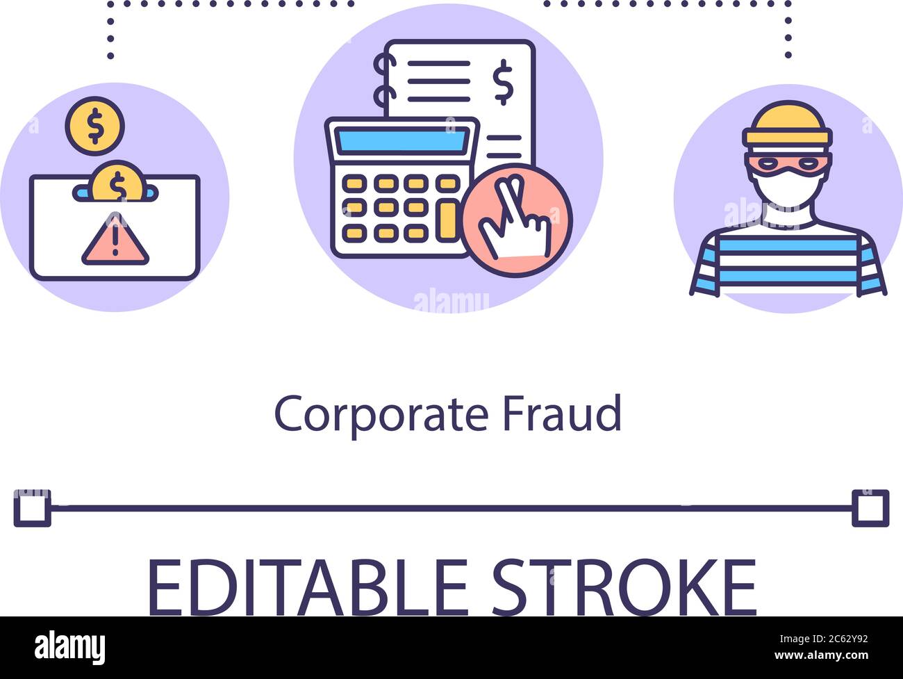 Corporate fraud concept icon Stock Vector Image & Art - Alamy