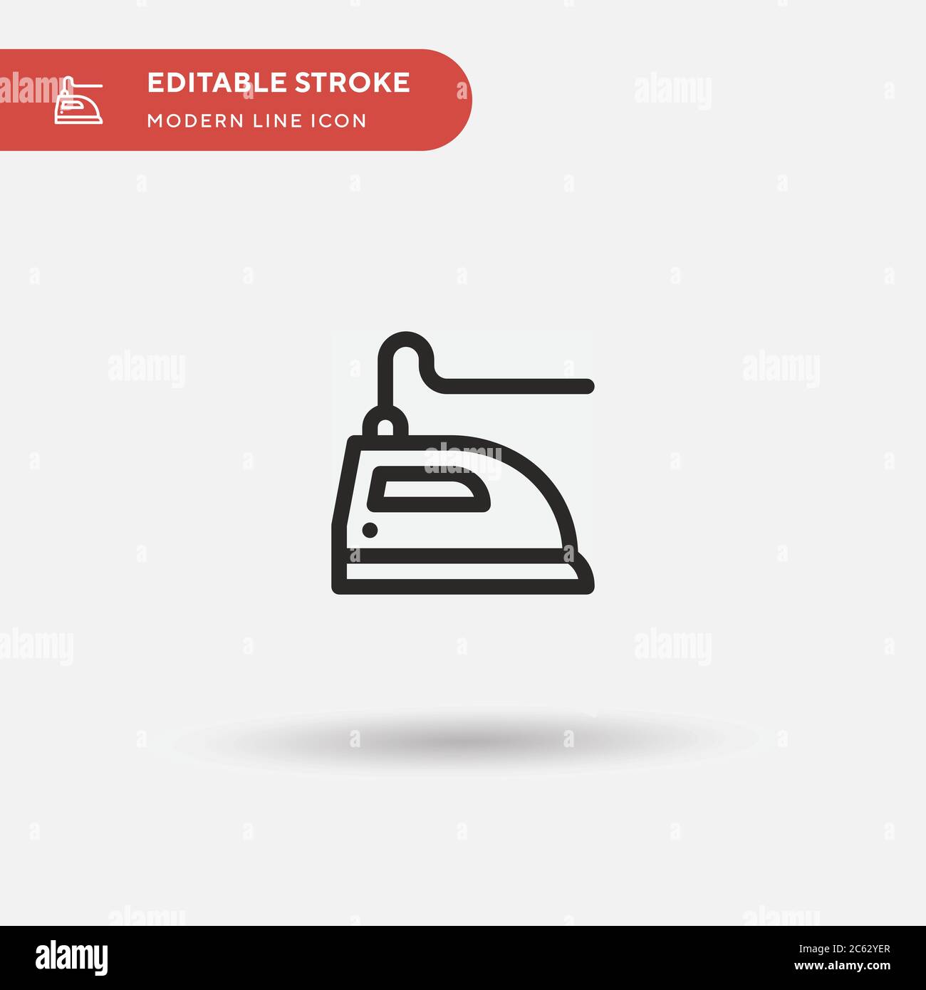 Iron Simple vector icon. Illustration symbol design template for web ...