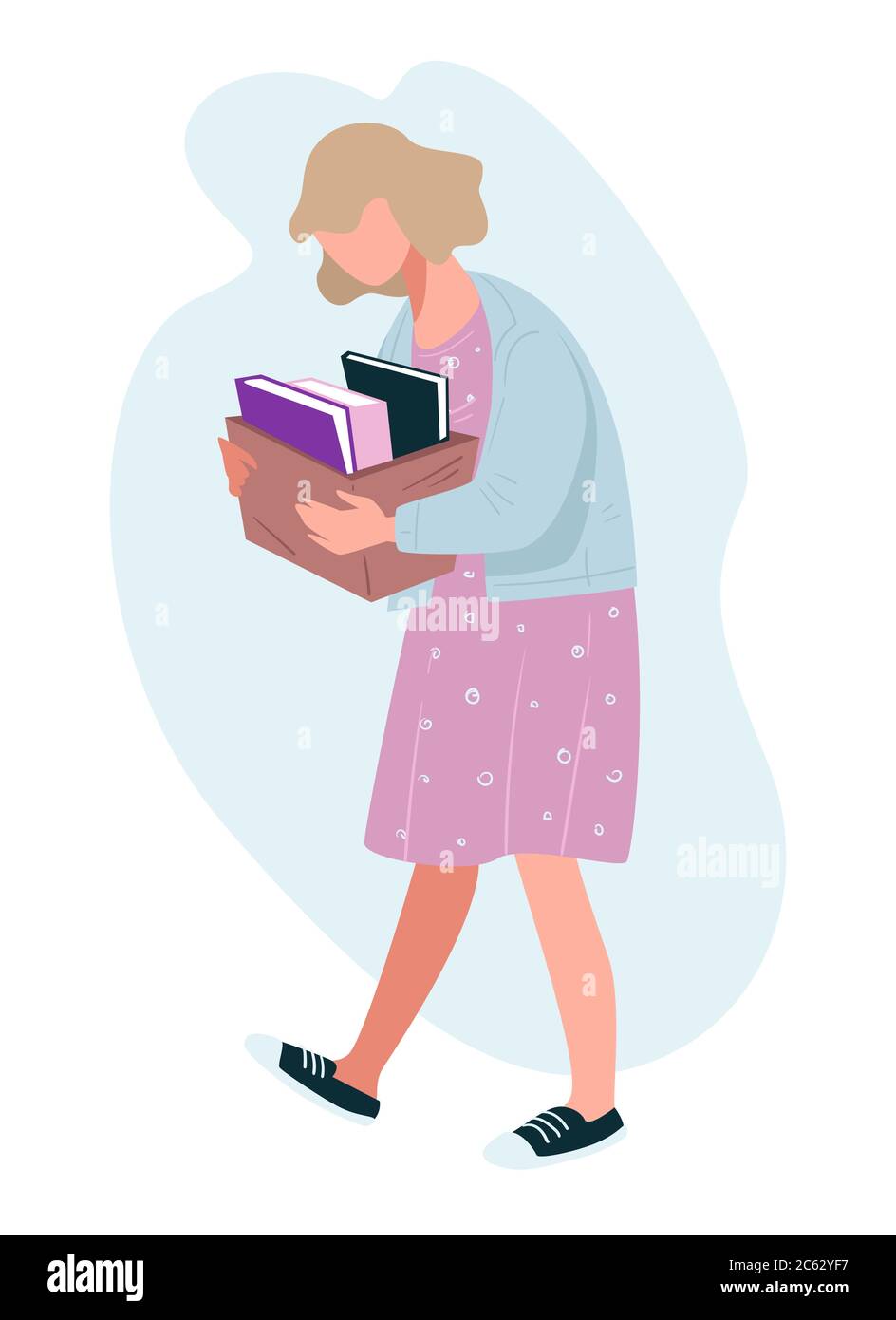 Female warehouse worker holding Cut Out Stock Images & Pictures - Alamy