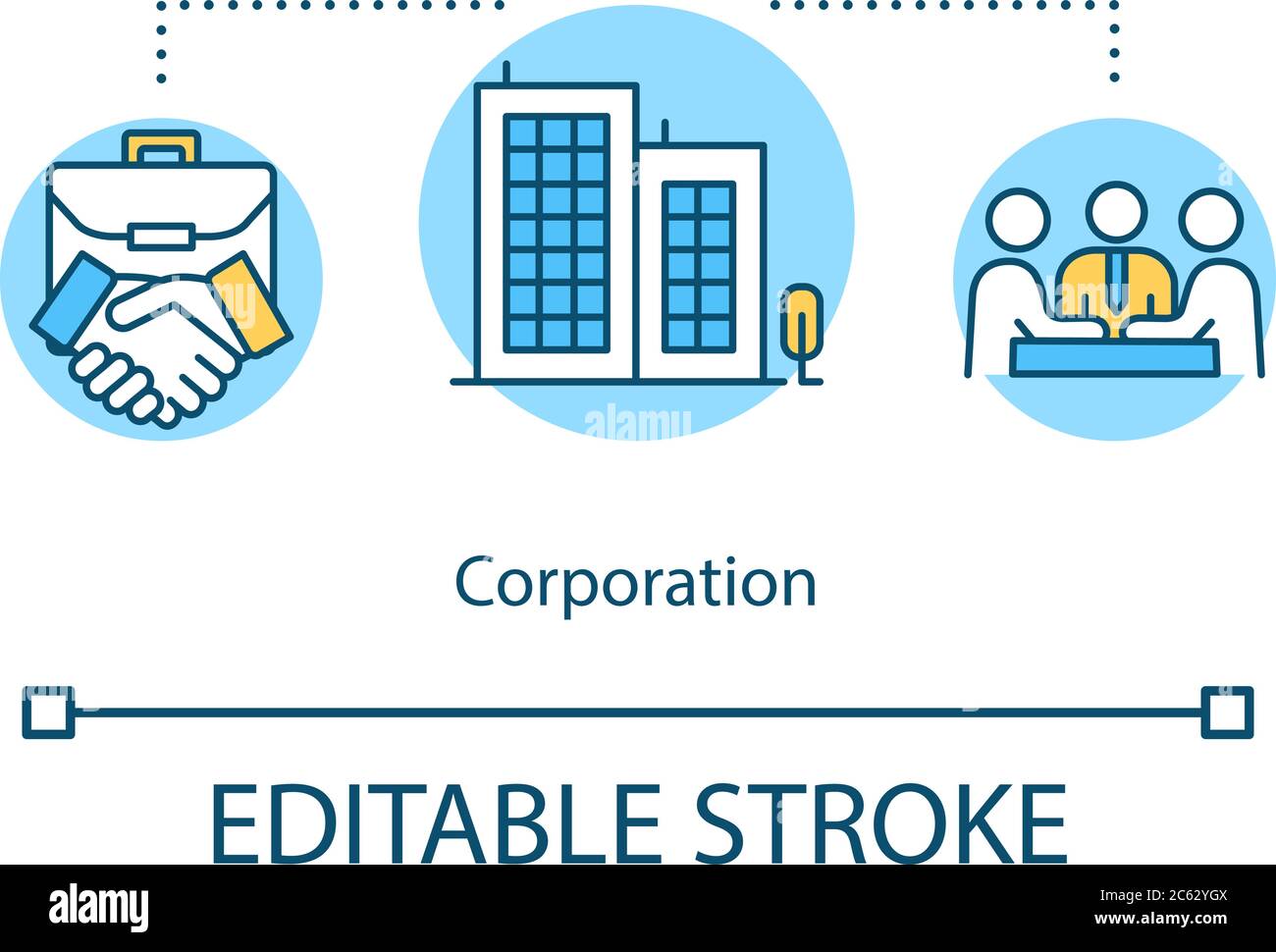 Corporation concept icon Stock Vector Image & Art - Alamy