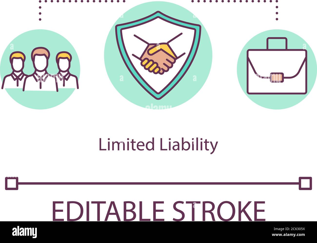 Limited liability concept icon Stock Vector Image & Art - Alamy