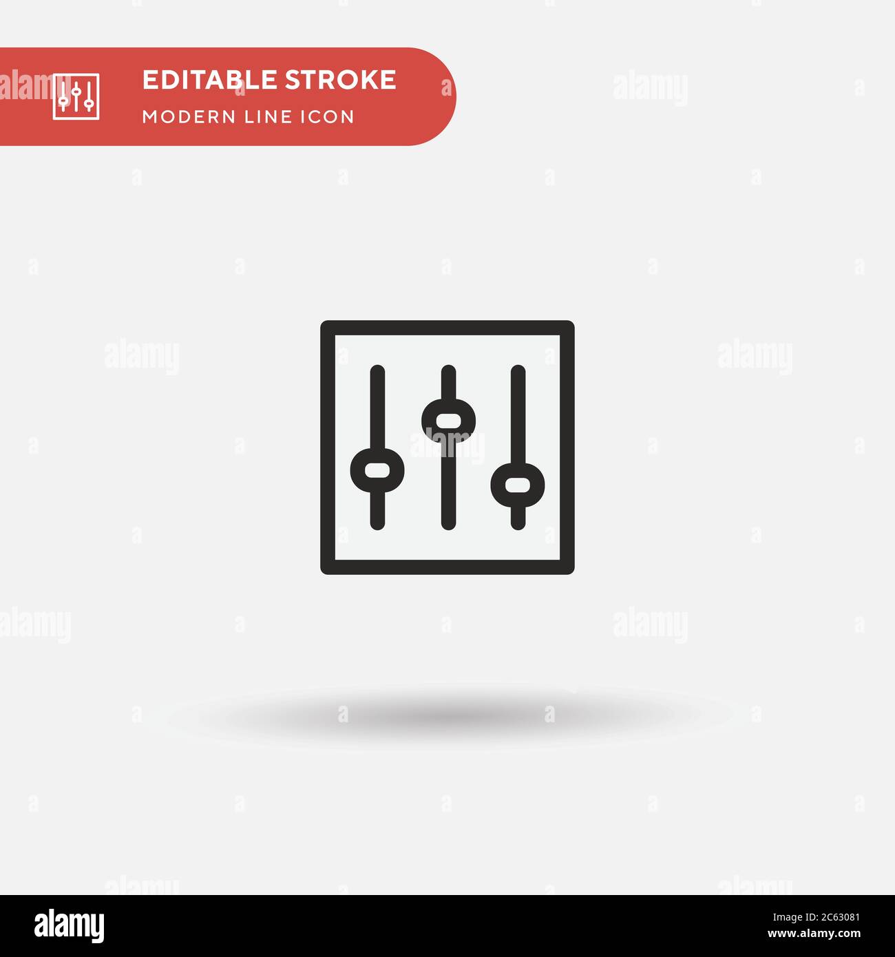 Synthesizer Simple vector icon. Illustration symbol design template for ...