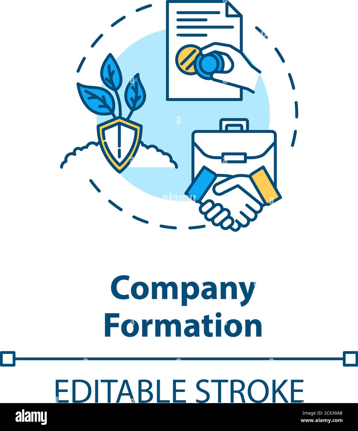 Company formation concept icon Stock Vector Image & Art - Alamy