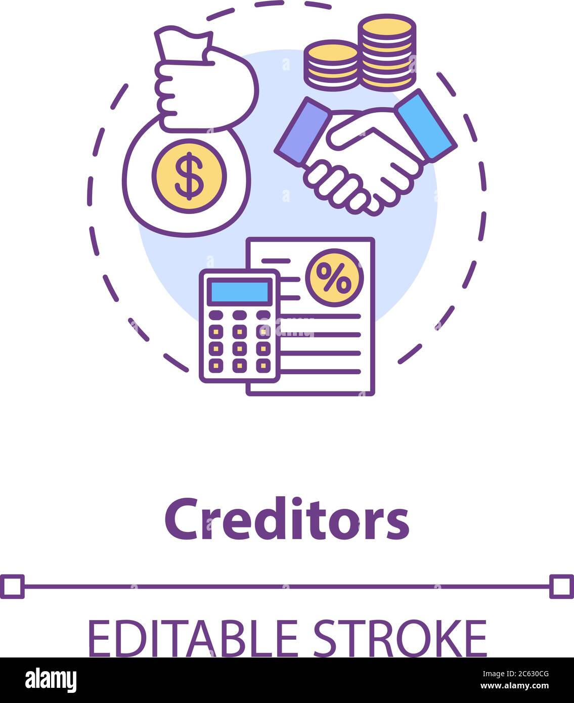 Creditor Stock Vector Images - Alamy