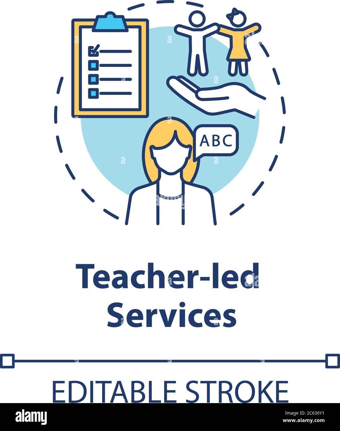 Daycare teacher child Stock Vector Images - Alamy