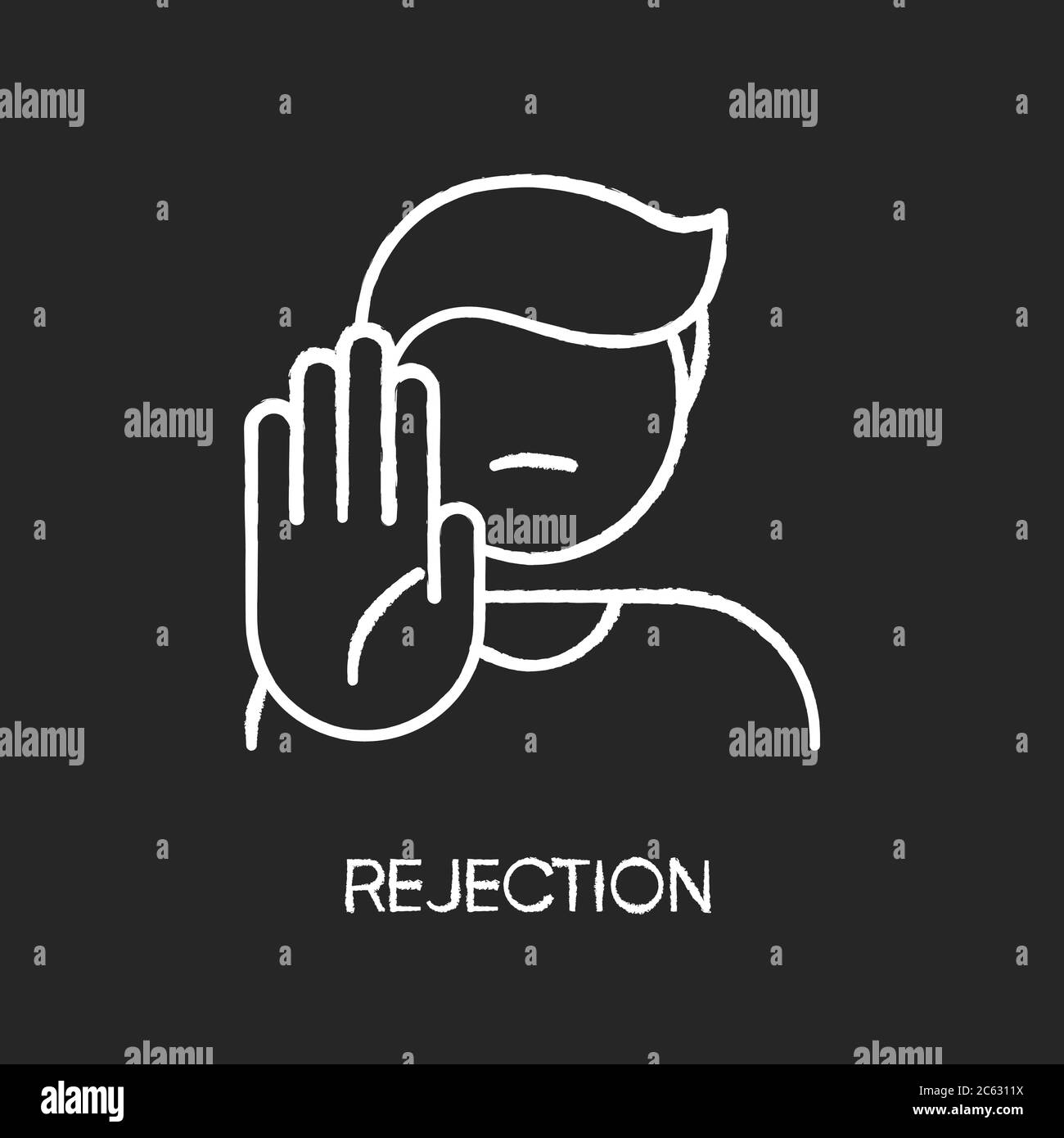 Refusal negative Black and White Stock Photos & Images - Alamy