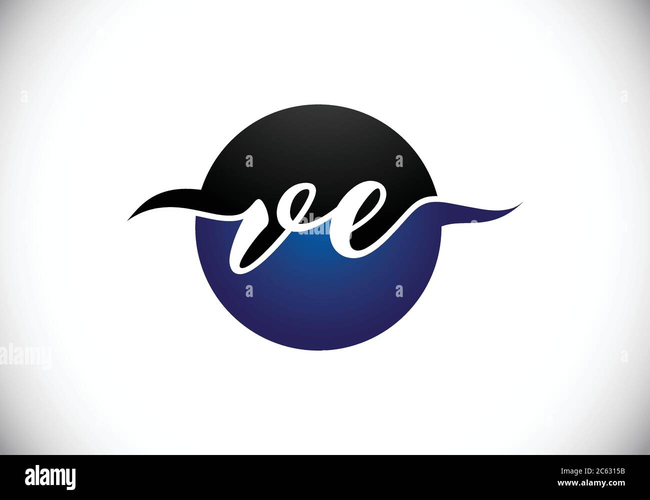 Initial Monogram Letter V E Logo Design Vector Template. V E Letter ...