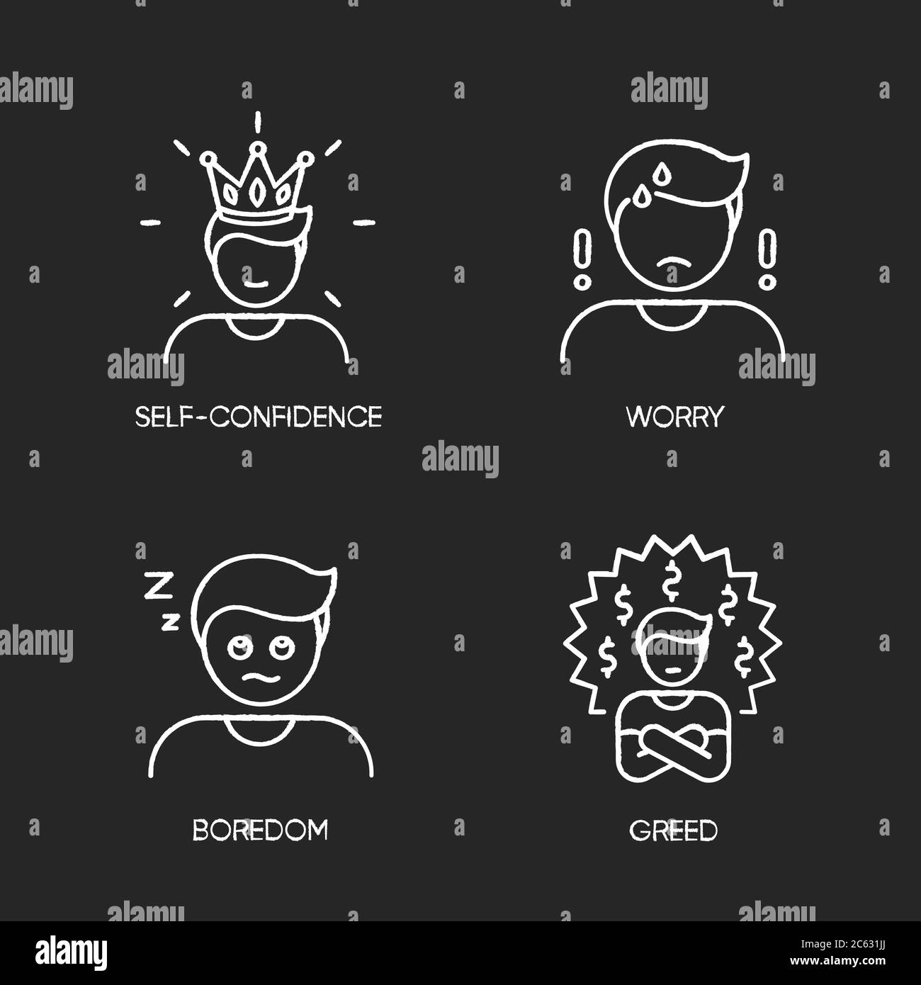 Positive emotions negative Black and White Stock Photos & Images - Alamy