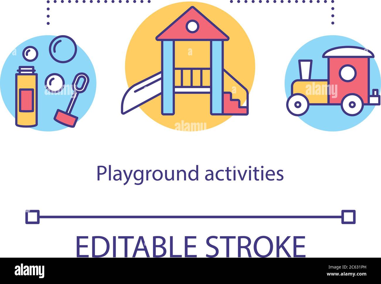 Playground activities concept icon Stock Vector Image & Art - Alamy