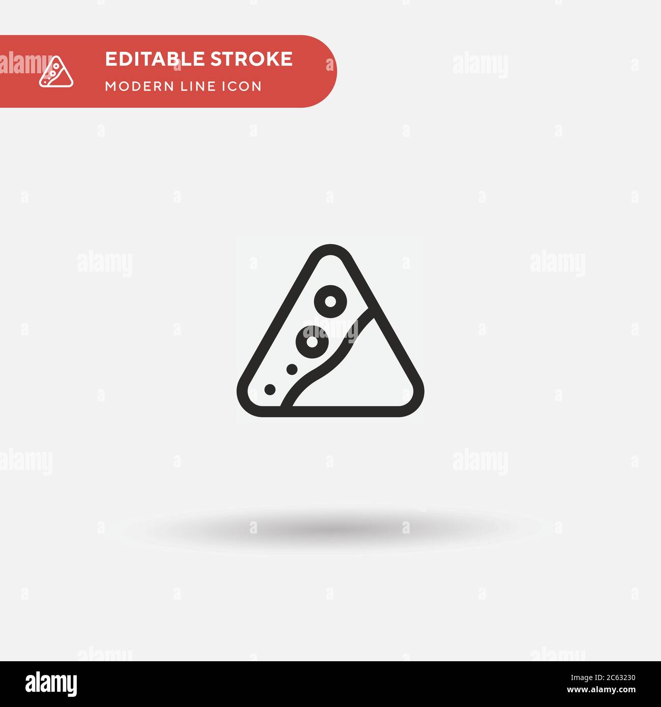 Beware of falling rocks sign Stock Vector Images - Alamy