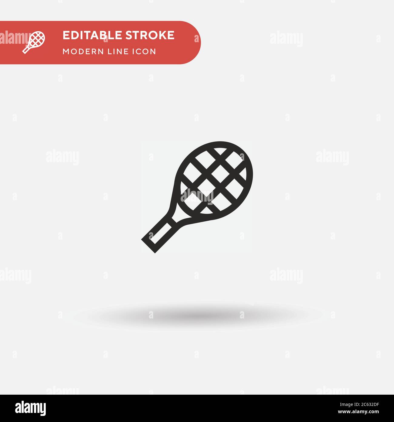 Tennis Simple vector icon. Illustration symbol design template for web ...