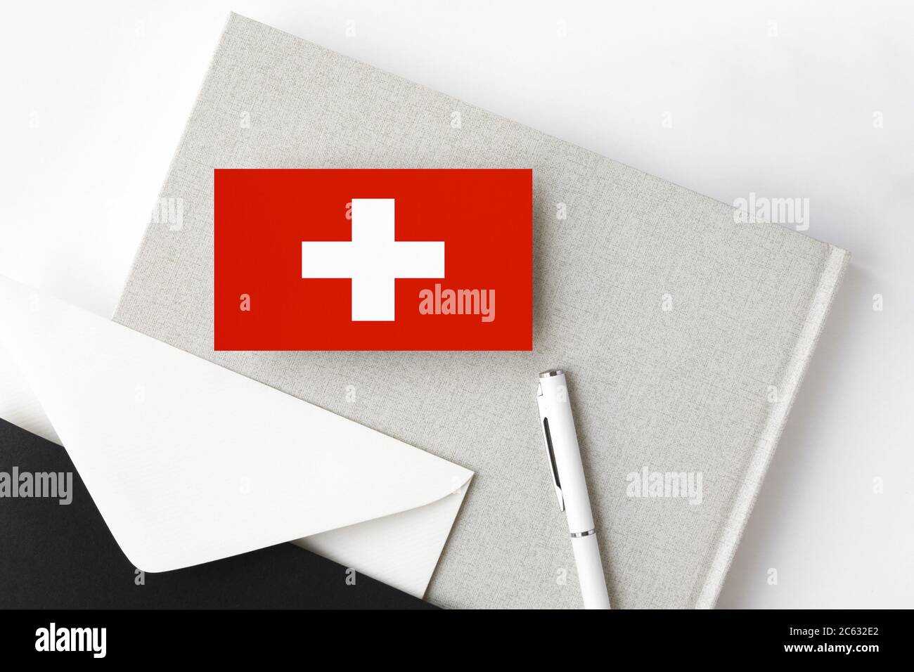 Minimalist switzerland flag hi-res stock photography and images - Alamy