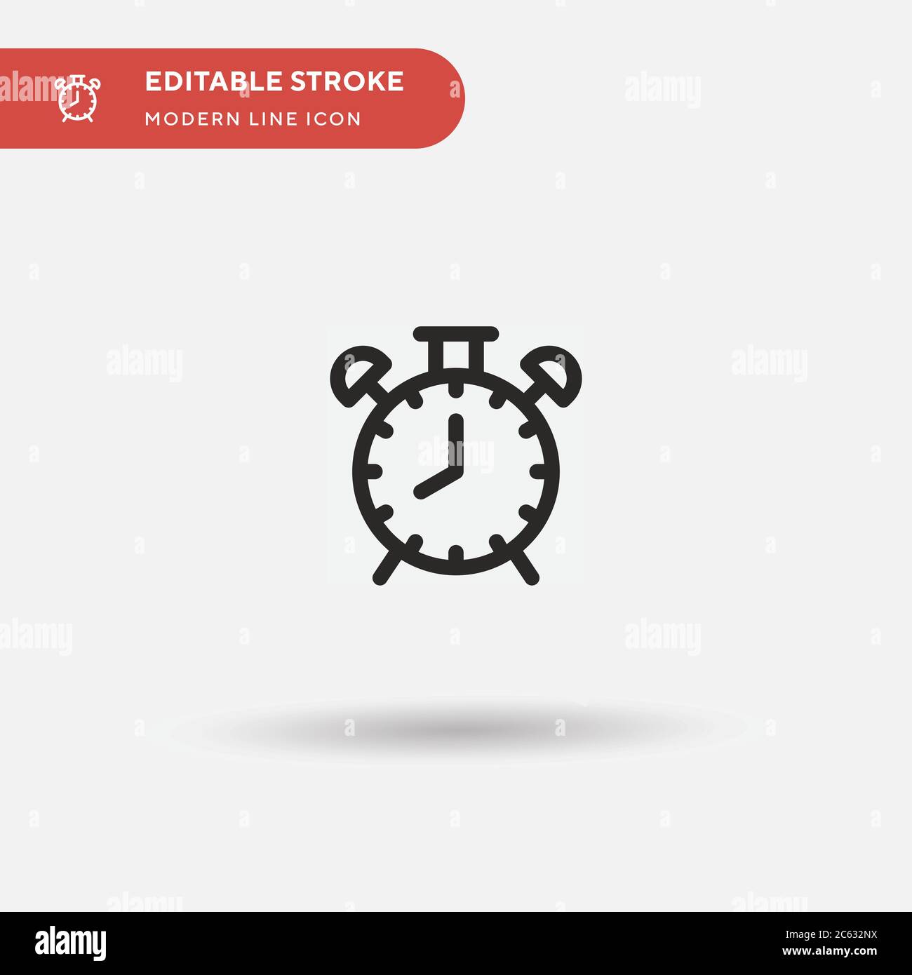 Alarm Simple vector icon. Illustration symbol design template for web ...
