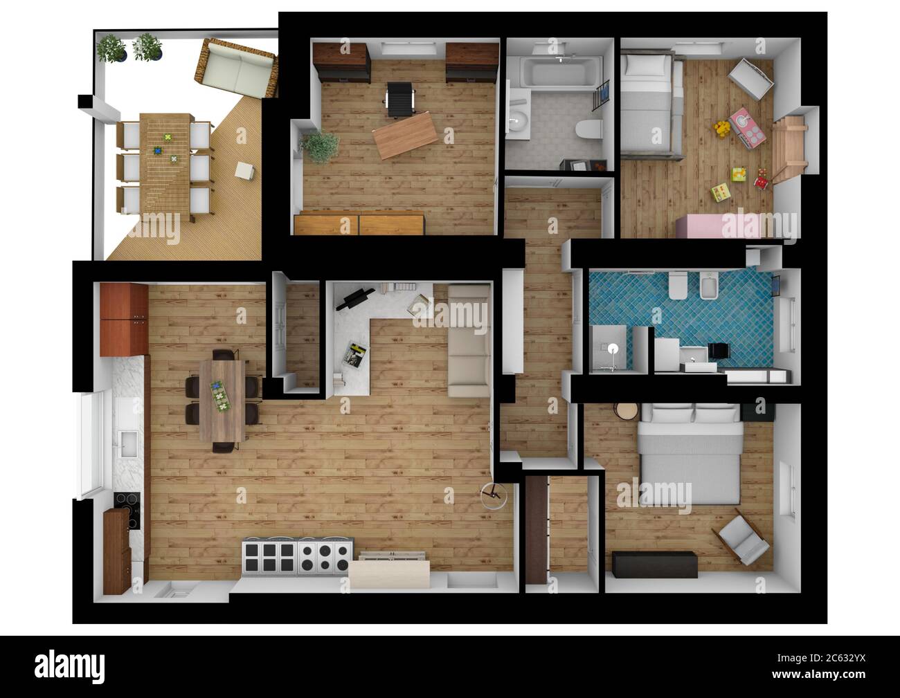 Colored Architectural Plans