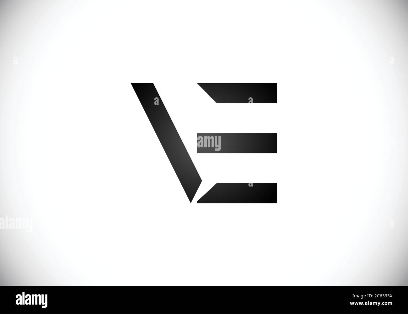 Initial Monogram Letter V E Logo Design Vector Template. V E Letter ...