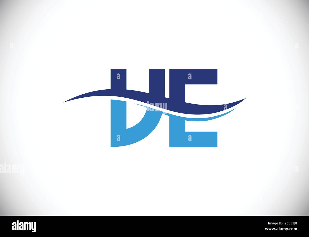 Initial Monogram Letter V E Logo Design Vector Template. V E Letter ...