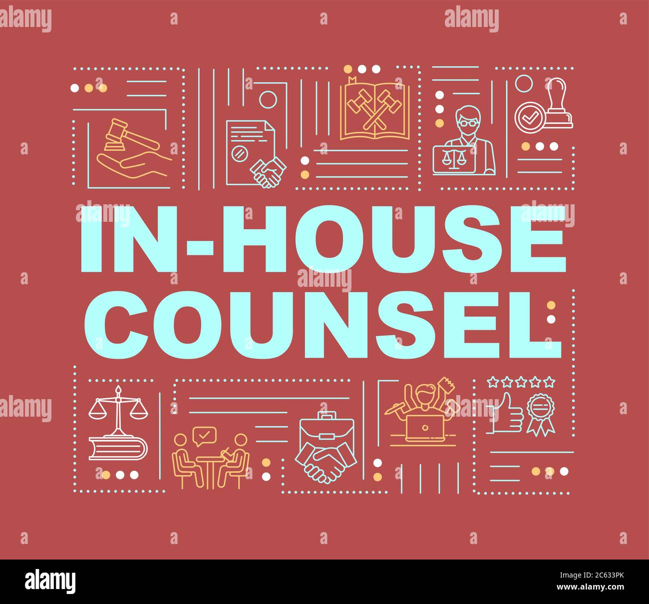 In house lawyer word concepts banner Stock Vector Image & Art - Alamy