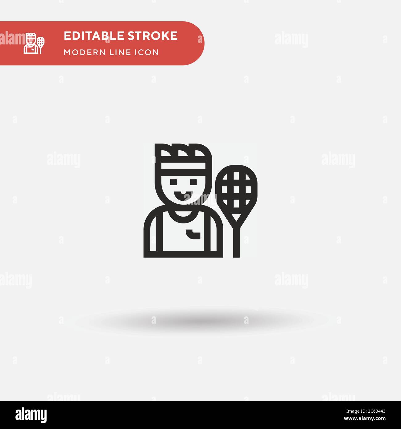 Tennis Simple vector icon. Illustration symbol design template for web ...