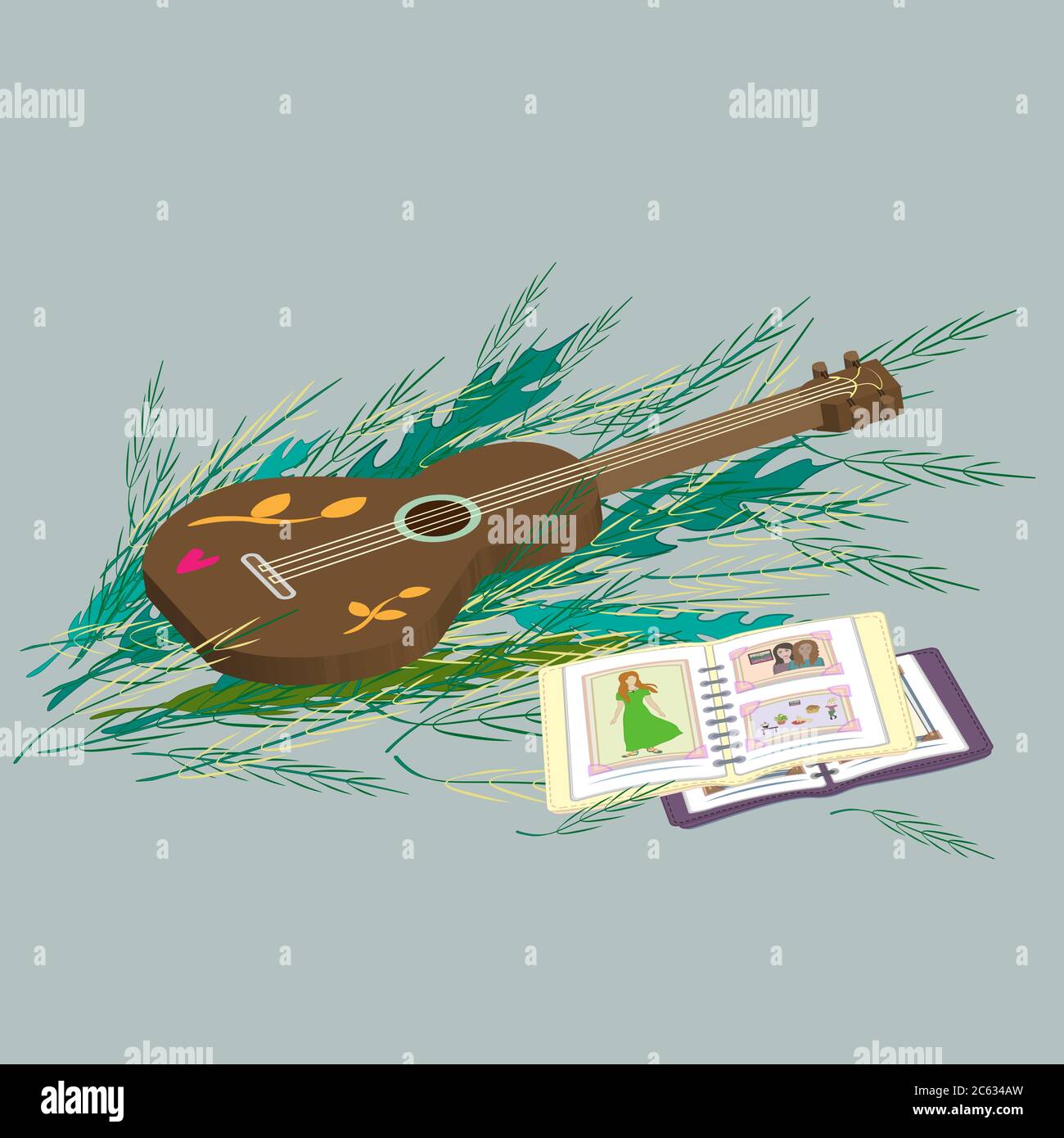 Horizontal photo composition Stock Vector Images - Alamy