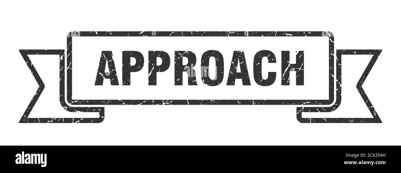 approach ribbon. approach grunge band sign. approach banner Stock ...