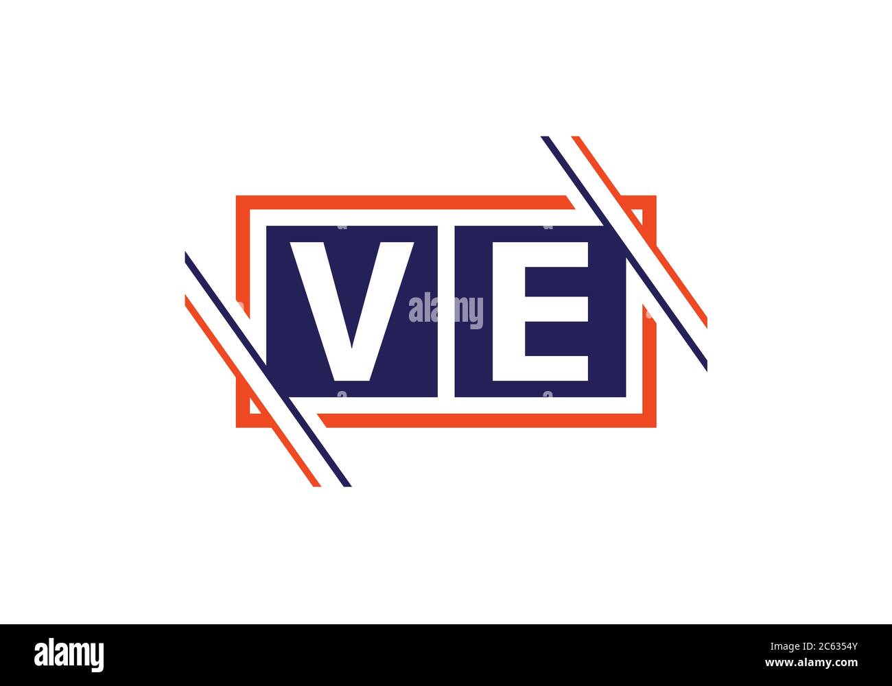 V shape logo template v Cut Out Stock Images & Pictures - Alamy