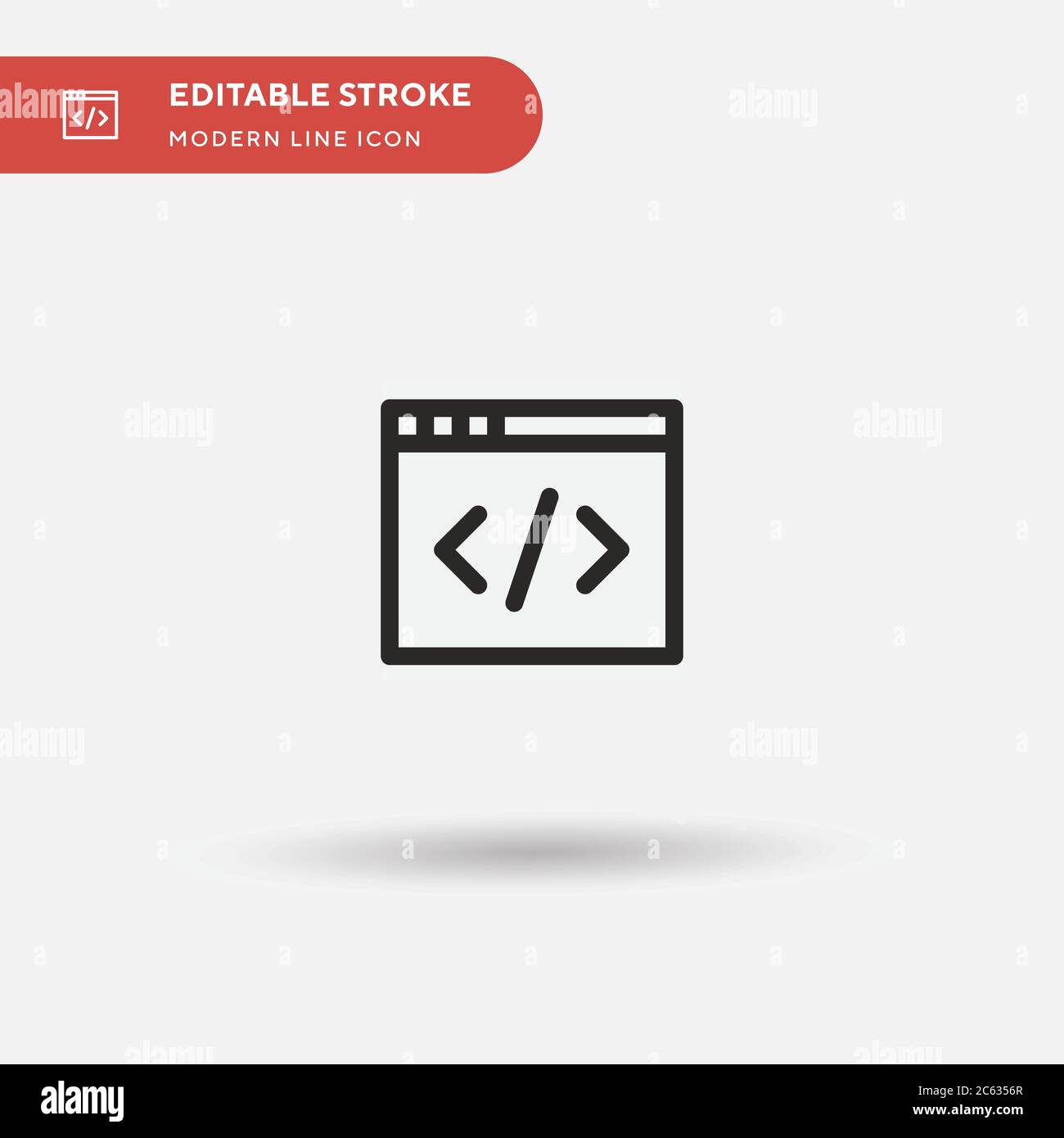 Coding Simple vector icon. Illustration symbol design template for web ...