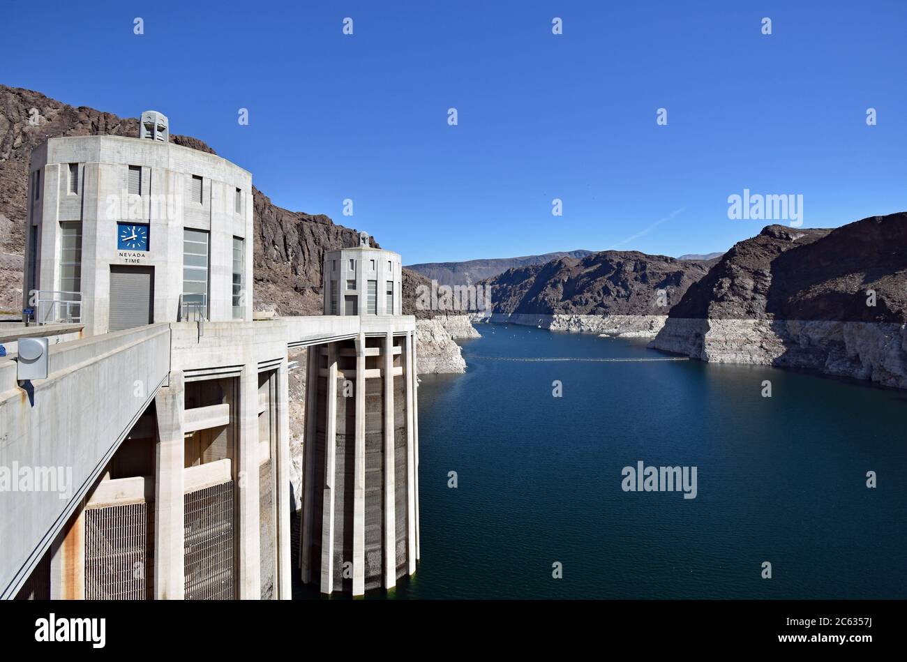Clock on the hoover dam hi-res stock photography and images - Alamy