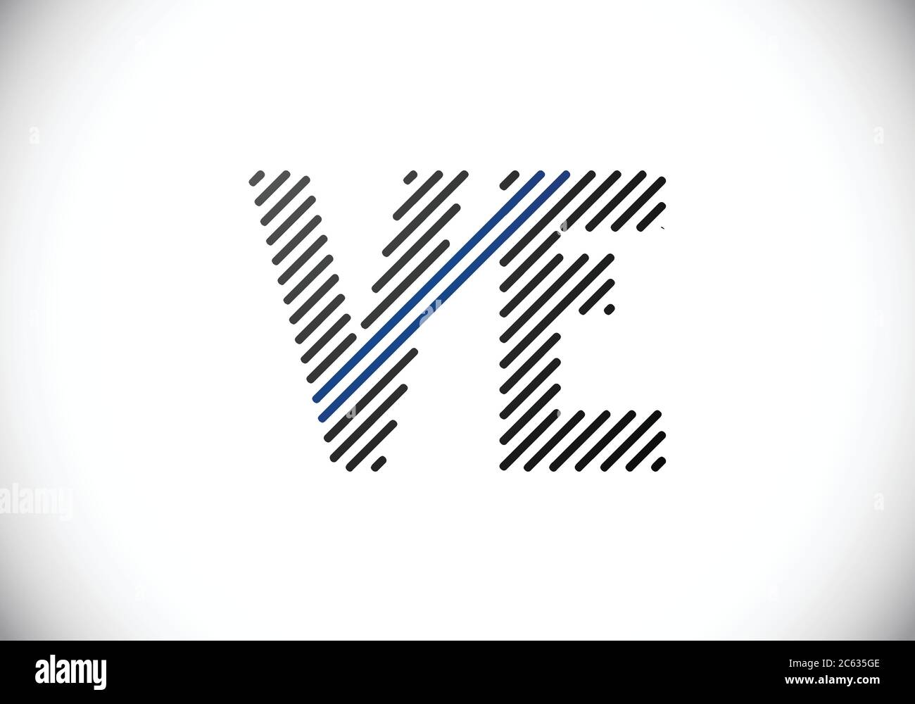 Initial Monogram Letter V E Logo Design Vector Template. V E Letter ...