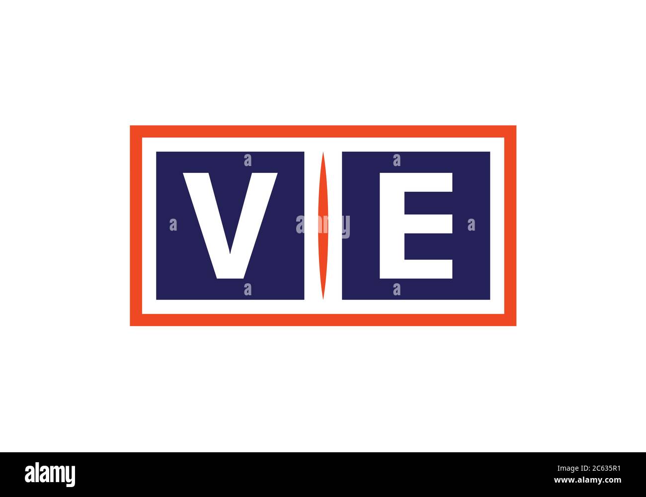 Initial Monogram Letter V E Logo Design Vector Template. V E Letter ...
