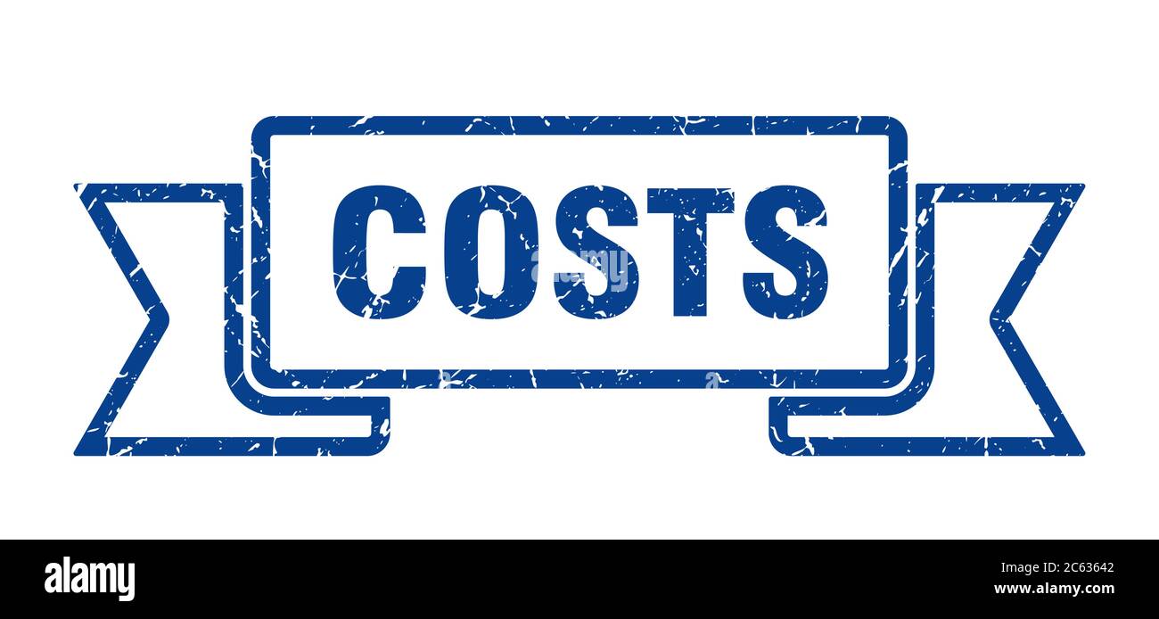 costs ribbon. costs grunge band sign. costs banner Stock Vector Image ...