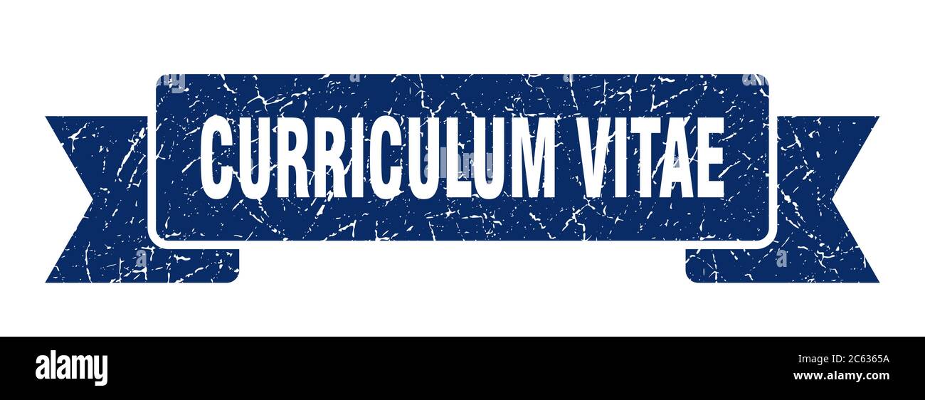 curriculum vitae ribbon. curriculum vitae grunge band sign. curriculum ...