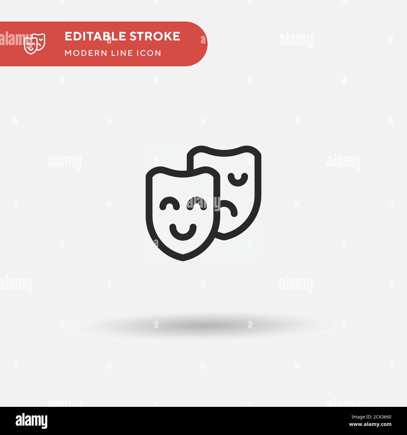 Theatre Mask Logo High Resolution Stock Photography and Images - Alamy