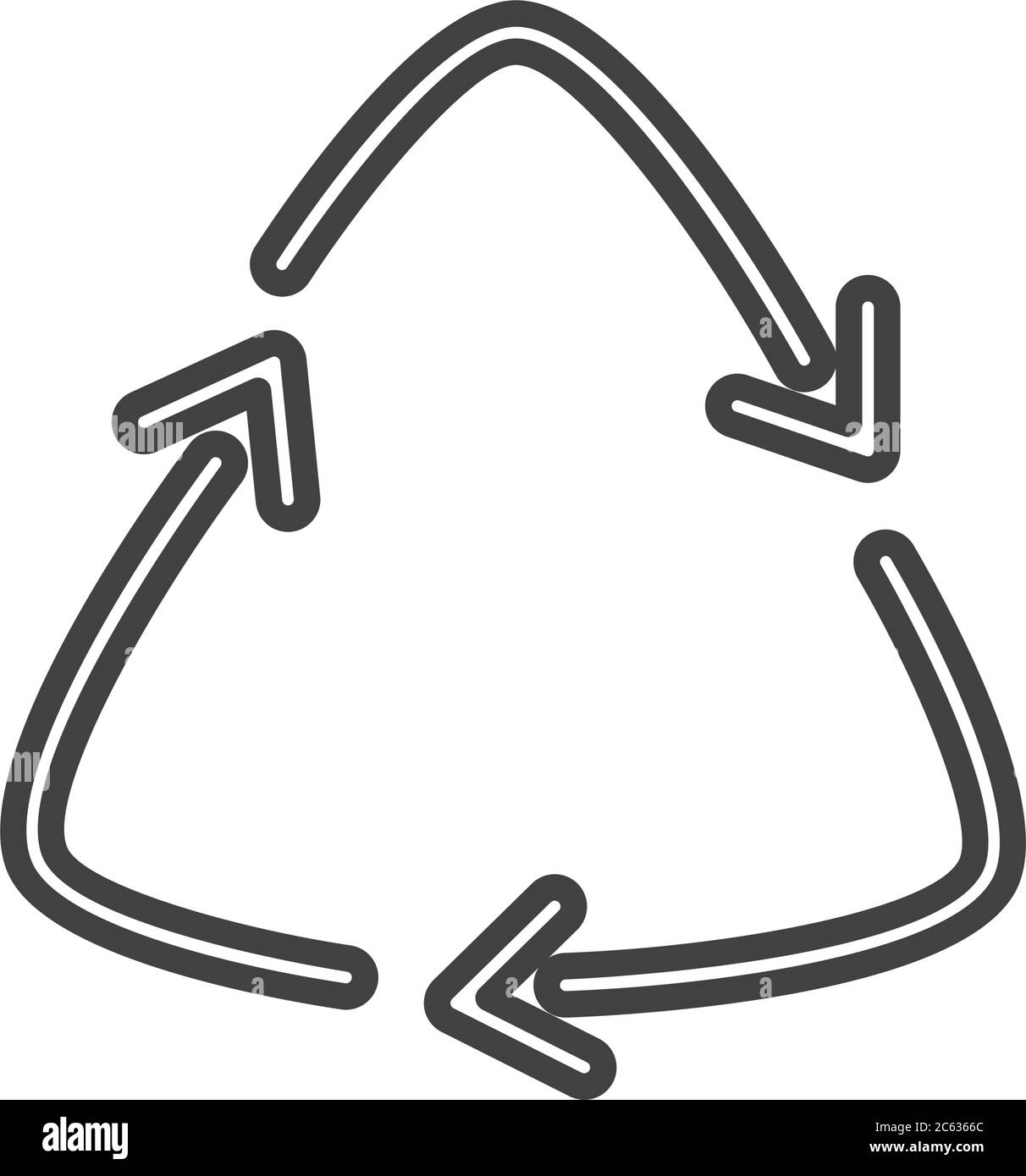 three arrows in triangle shape over white background, silhouette style ...