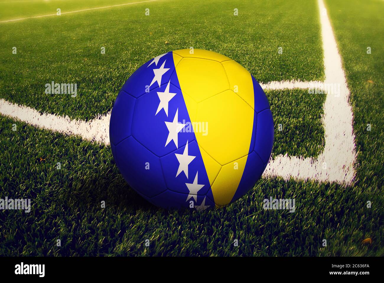 Soccer ball national flag bosnia hi-res stock photography and images ...