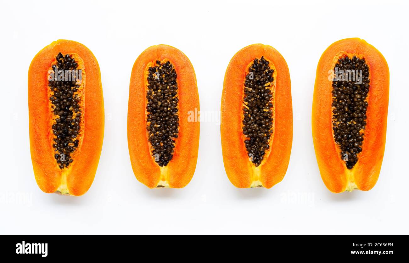 Papaya hawaii Cut Out Stock Images & Pictures - Alamy