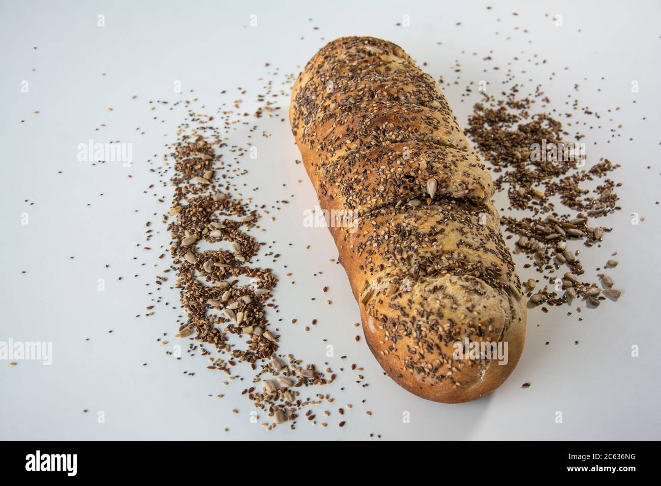 Wholemeal bread bar on the table Stock Photo - Alamy